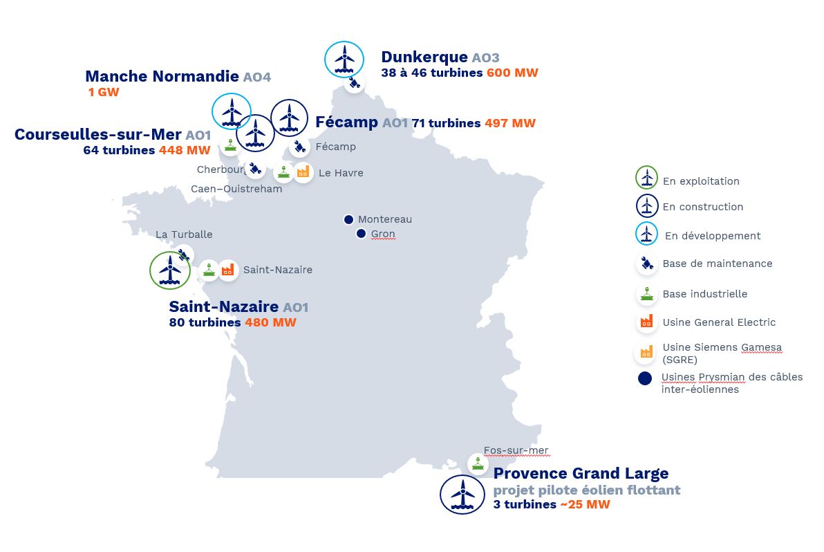 Filière économique et emplois | Parc éolien en mer Manche Normandie