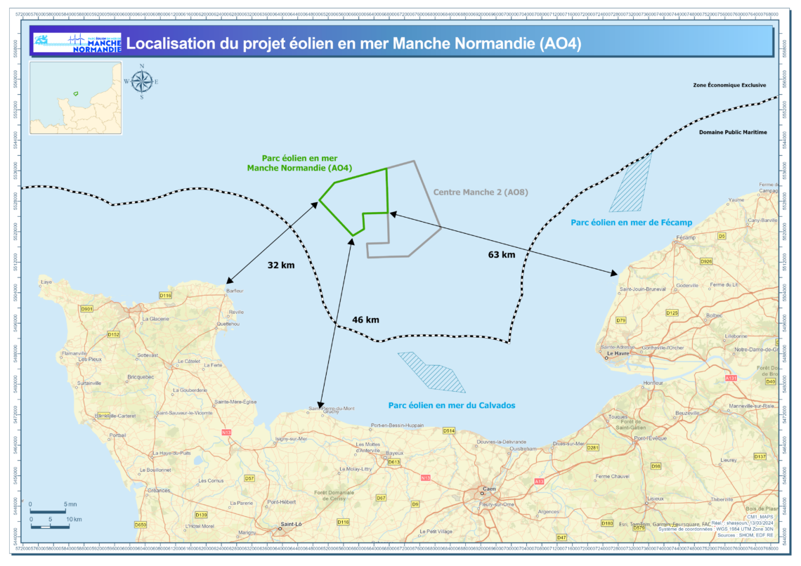 Zone d’implantation | Parc éolien en mer Manche Normandie